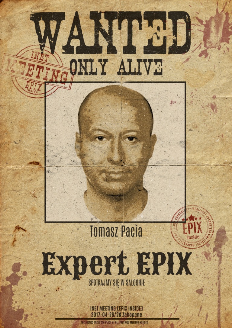 Tomasz Pacia na INET MEETING [EPIX INSIDE] 2017-04-26/28 Zakopane – EPIX
